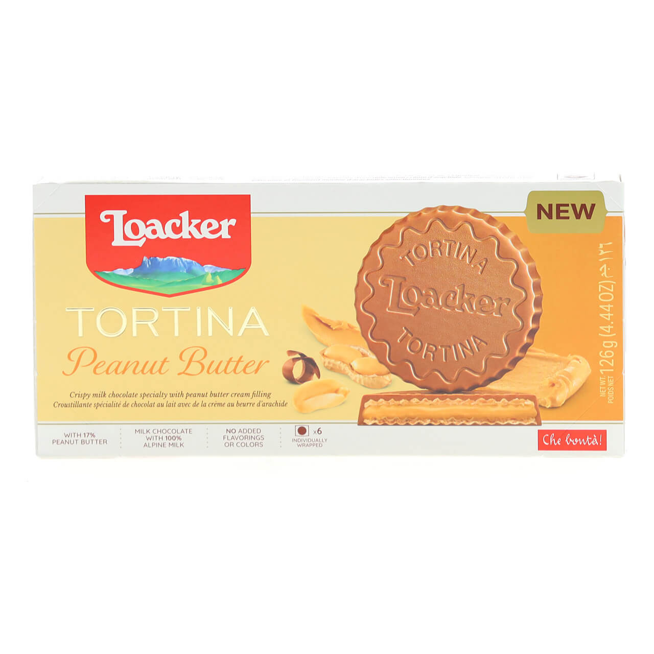 Tortina Peanut Butter, Chocolate Coated Wafer Specialty, 4.44 oz. Box ...